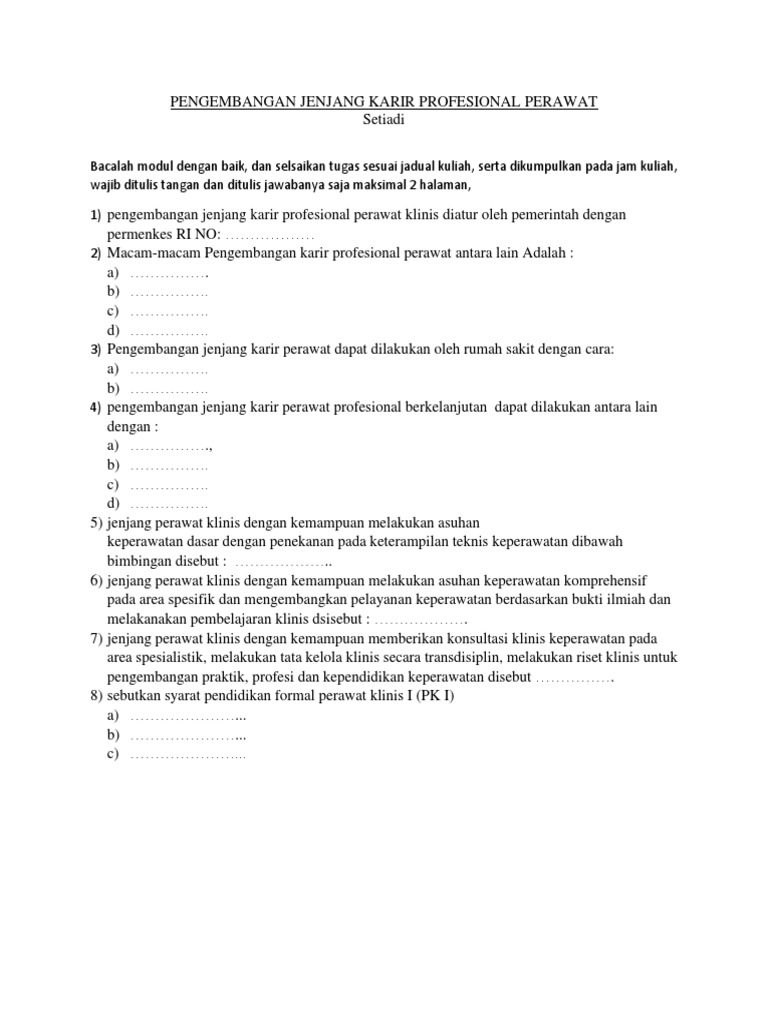 E Learning Jenjang Karir Std Pdf
