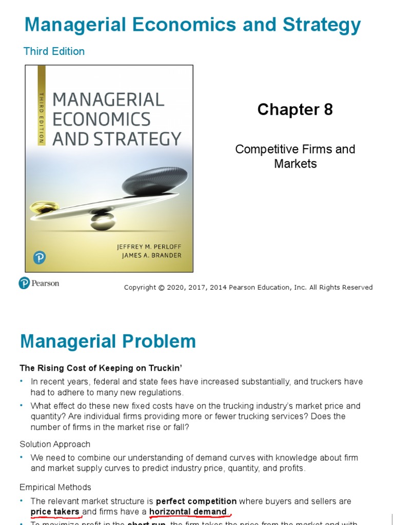 Managerial Economics and Strategy: Third Edition | PDF | Long Run And ...