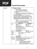 Thyroid Status Examination OSCE Checklist Geeky Medics | PDF | Thyroid ...