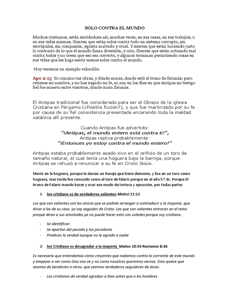 Solo Contra El Mundo 13 | PDF | Jesús | espíritu Santo