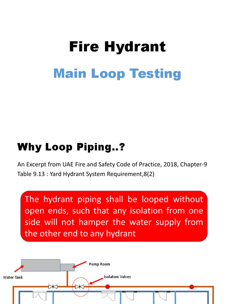 Fire Hydrants - Loop Testing | PDF | Leak | Valve