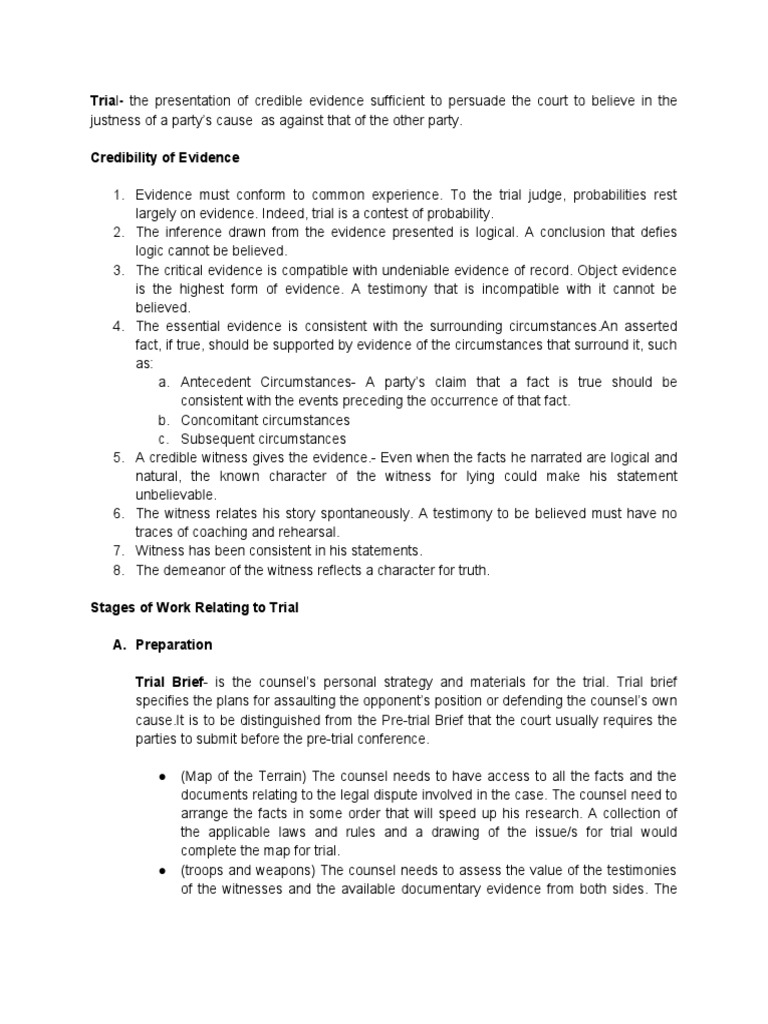 Trial Technique | PDF | Witness | Trials