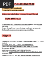 Spamming Tutorial +918954133645 | PDF | Email Spam | Spamming