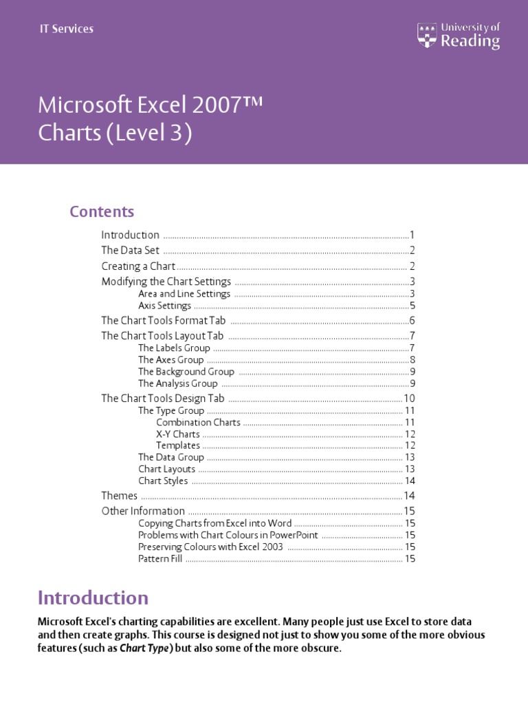Charts 2007 | PDF | Microsoft Excel | Chart
