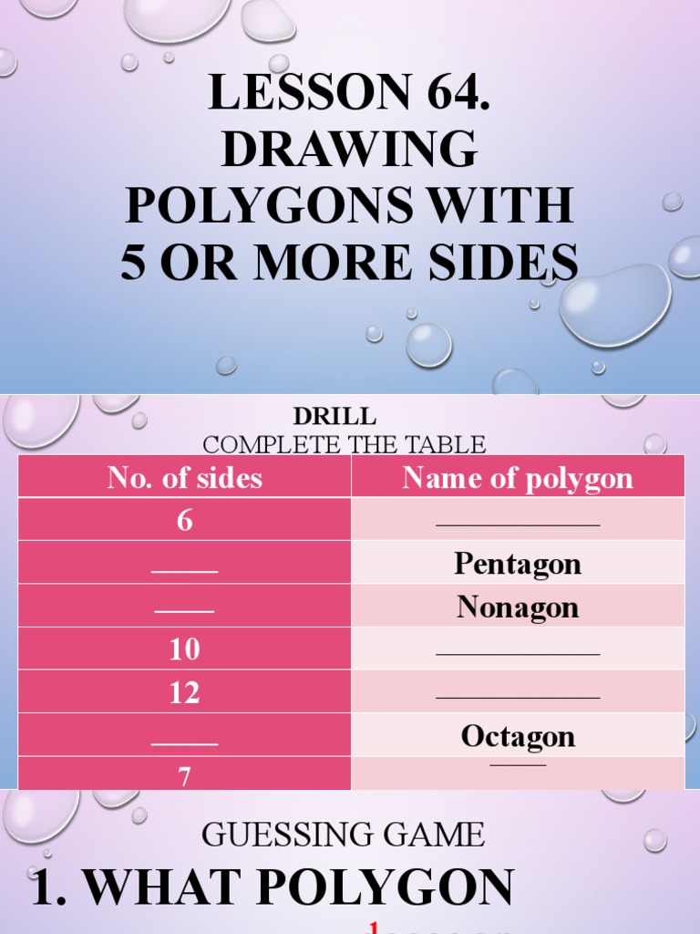 Drawing Polygons with 5+ Sides | PDF | Home & Garden | Science ...