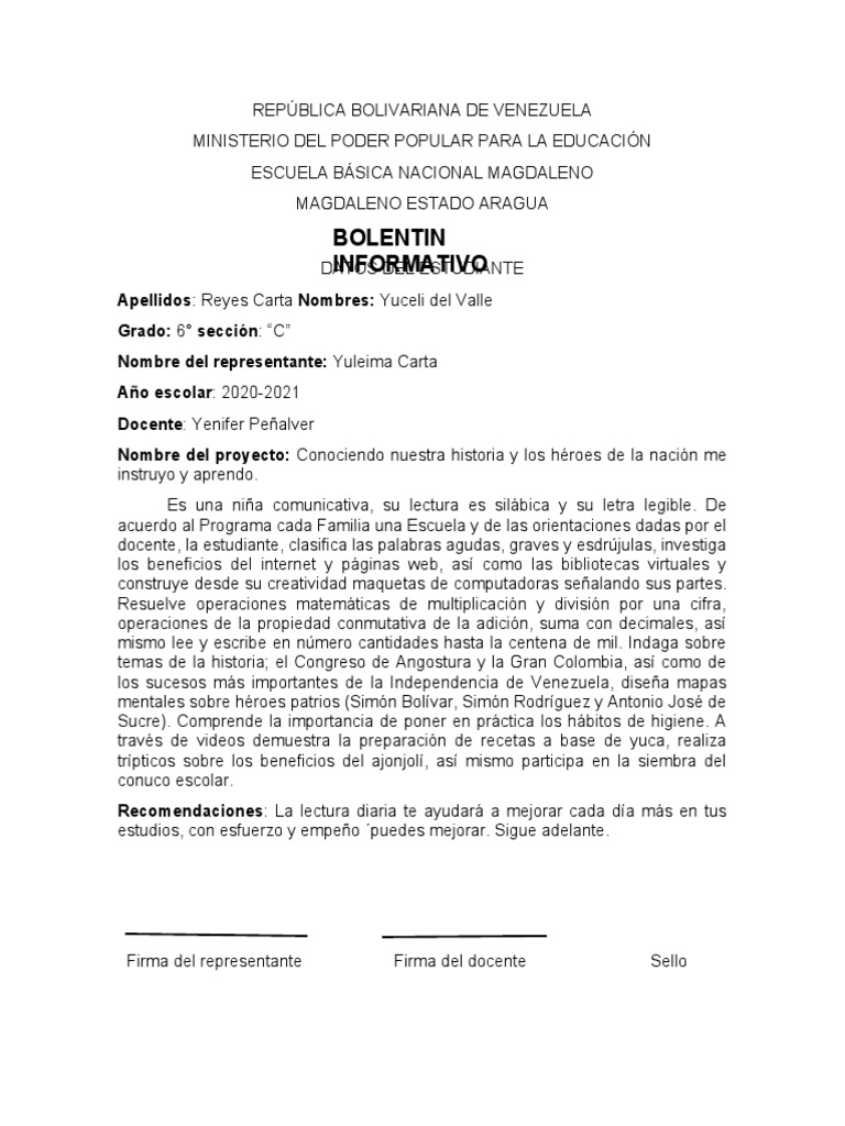 Boletas 6to C | PDF | Venezuela | Internet