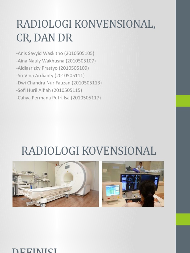 Radiologi Konvensional, CR, Dan DR | PDF | Sains & Matematika | Komputer