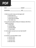 Questionnaire For Perfume | PDF | Perfume | Odor