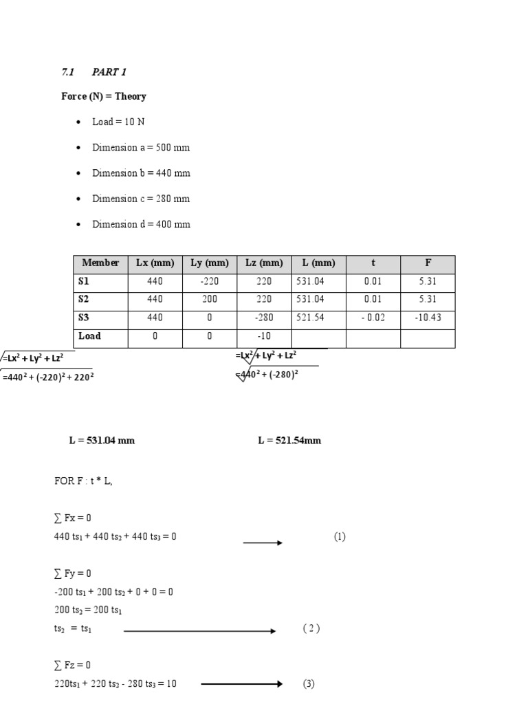 Calculation Space Frame | PDF | Teaching Mathematics | Nature