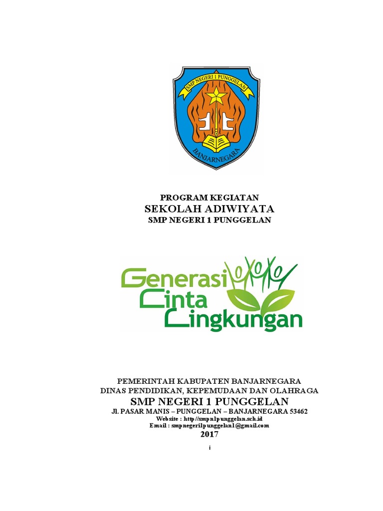 Sampul Program Kegiatanadiwiyata | PDF | Ilmu Sosial | Kesehatan Holistik