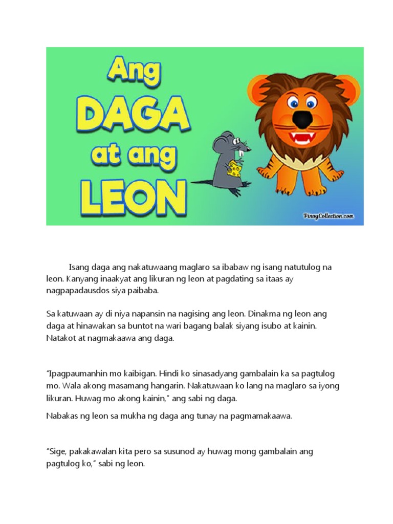 Ang Tatlong Pabula | PDF