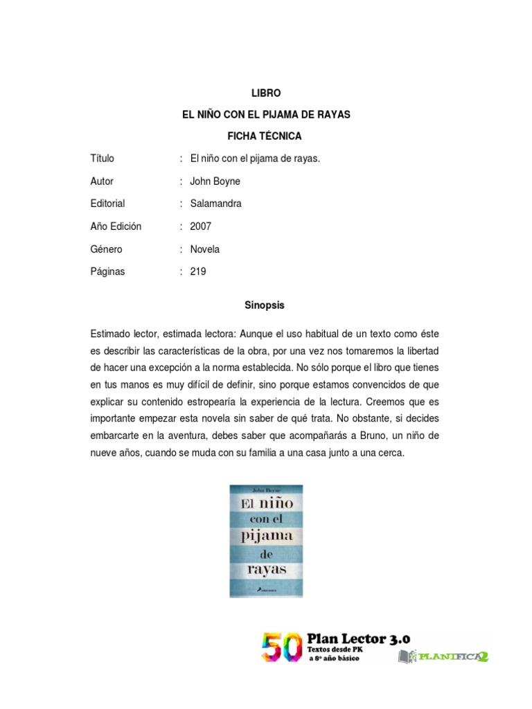 Recursos - El Niño Con El Pijama de Rayas | PDF