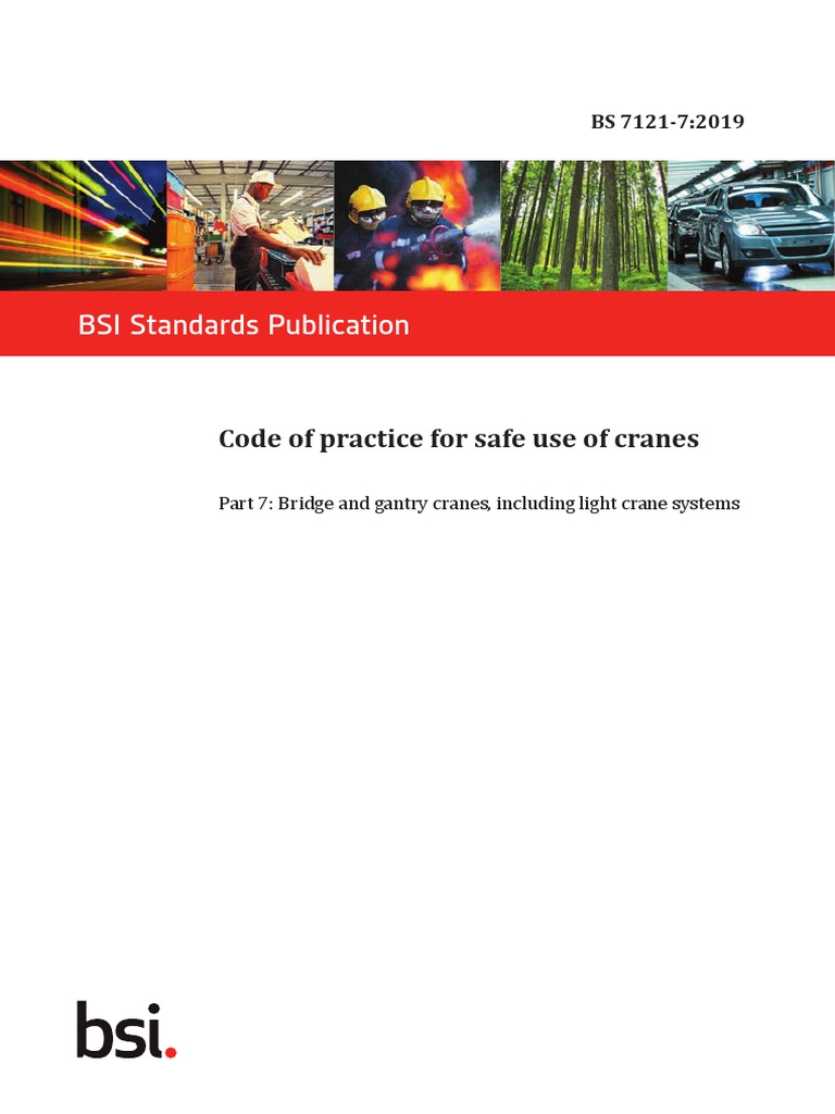 BS 7121-7-2019 PDF | PDF | Crane (Machine) | Elevator