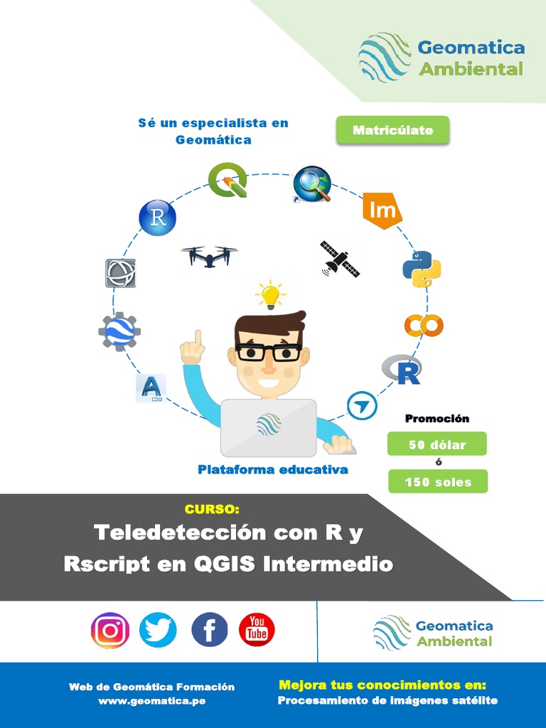 Curso de Teledetección con R en QGIS | PDF | Sensores remotos | Datos