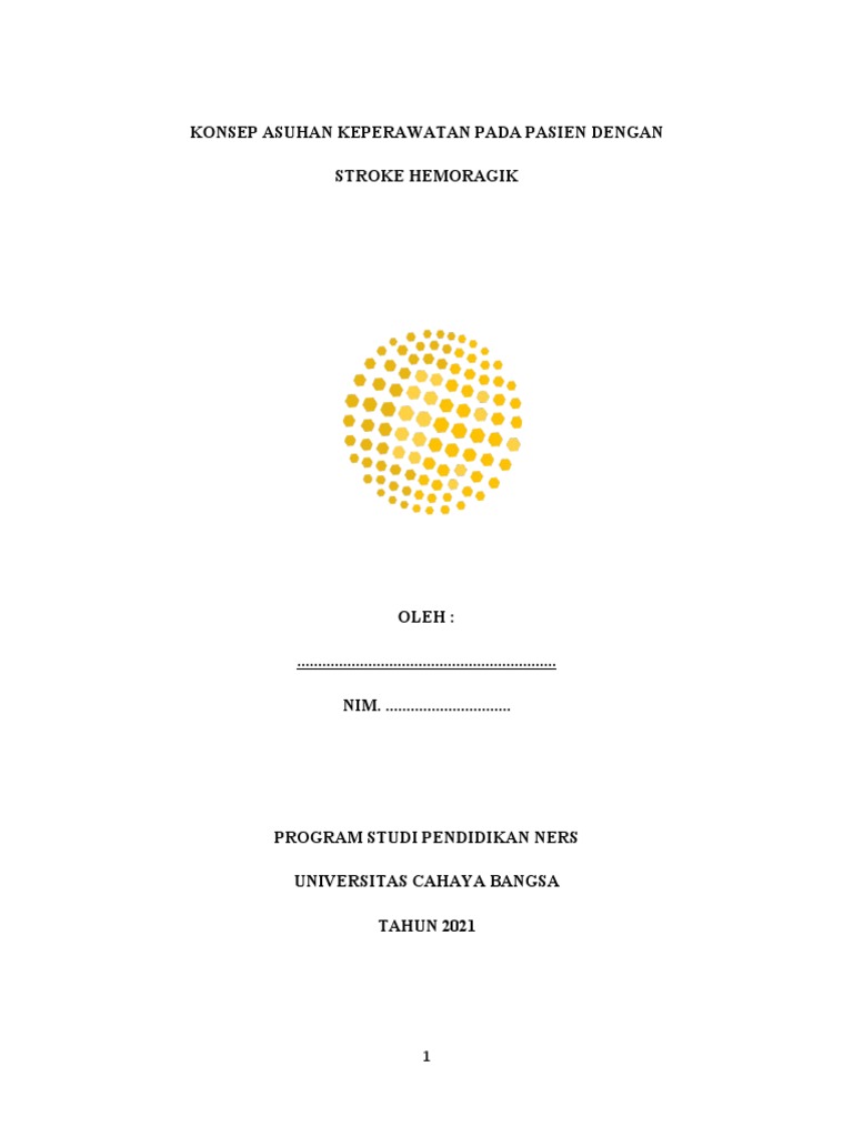 Contoh Konsep Asuhan Keperawatan Pada Pasien Stroke | PDF