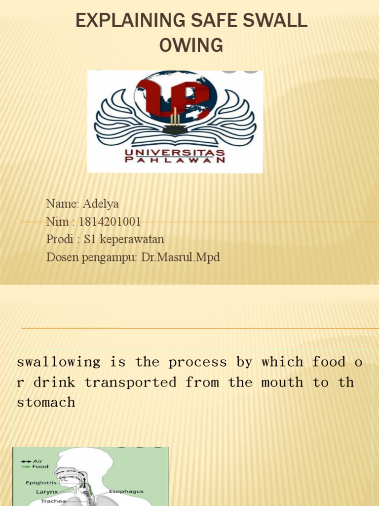 (Explaining Safe Swallowing) | PDF