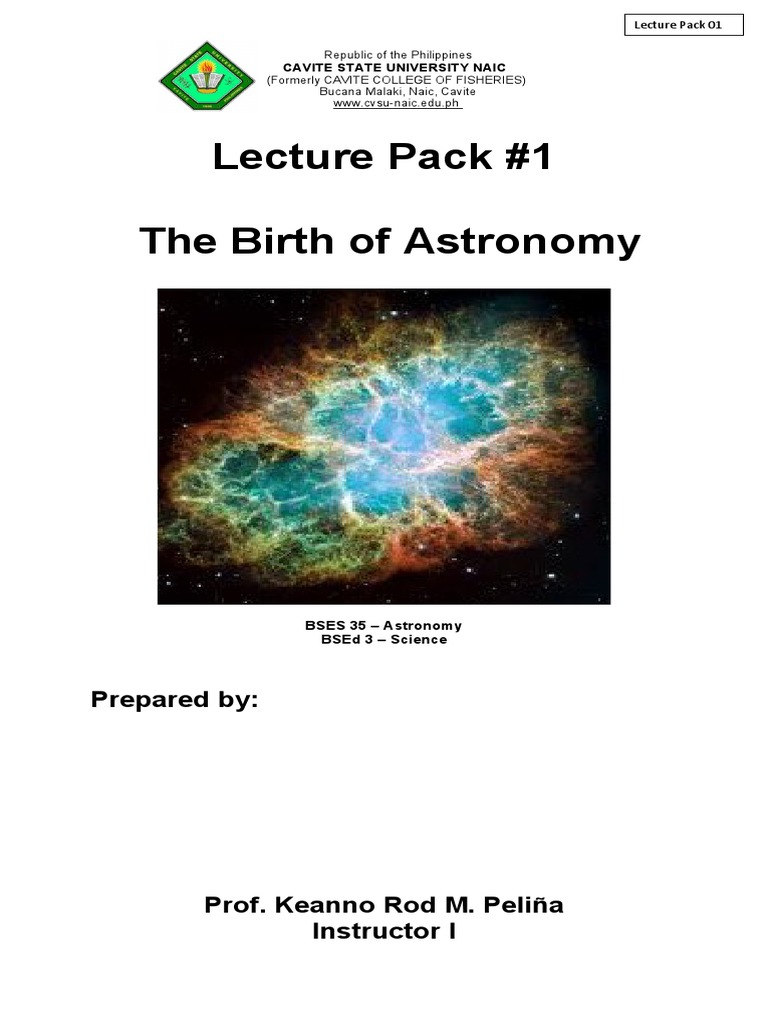 1the Birth of Astronomy | PDF | Planets | Galileo Galilei