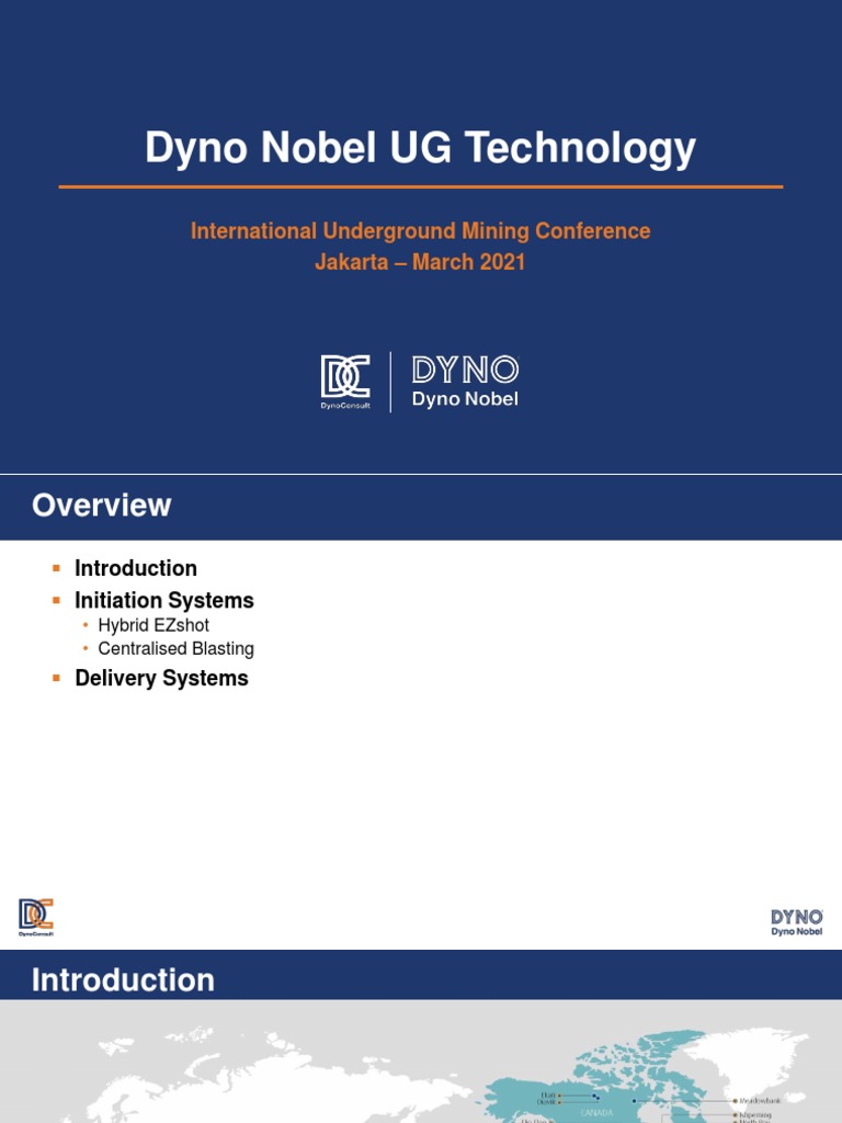 Dyno Nobel UG Technology: International Underground Mining Conference Jakarta - March 2021 ...