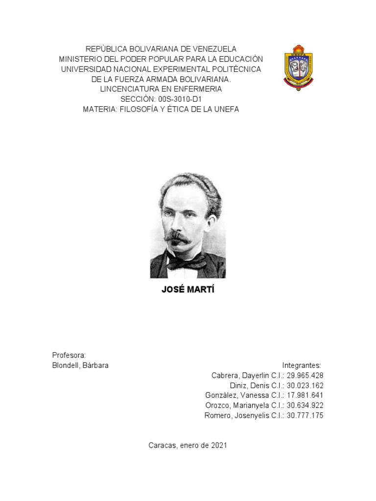Biografia Jose Marti | PDF | Cuba | Poesía