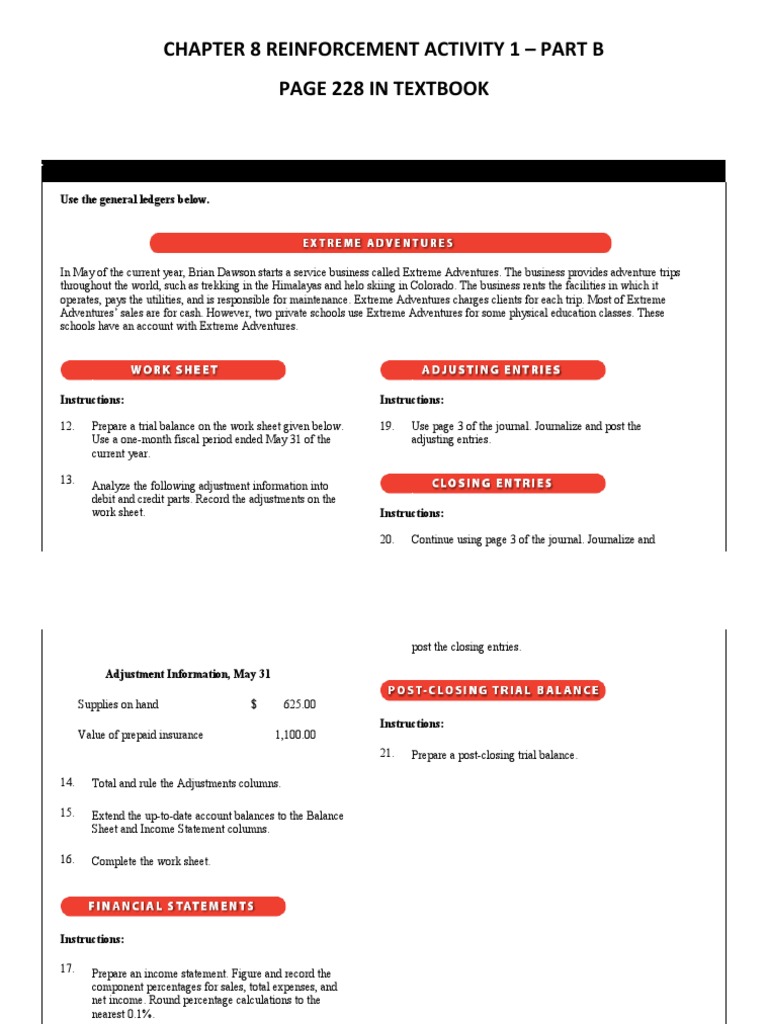 Chapter 8 Reinforcement Activity 1 | PDF