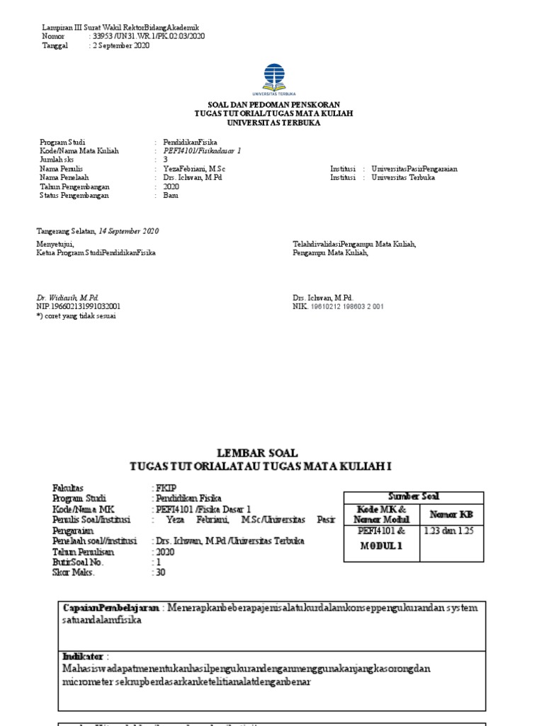 A Soal TMK Pefi4101 Tugas1 | PDF