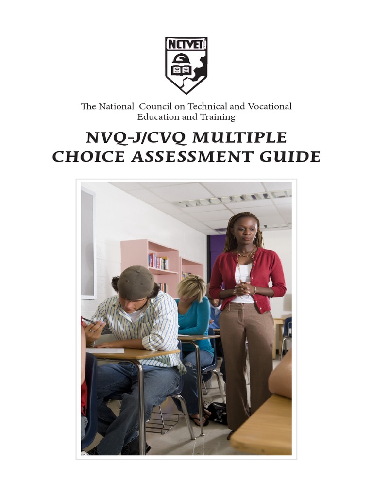 NVQJ - CVQ Multiple Choice Assement Guide For Web | PDF | Multiple ...