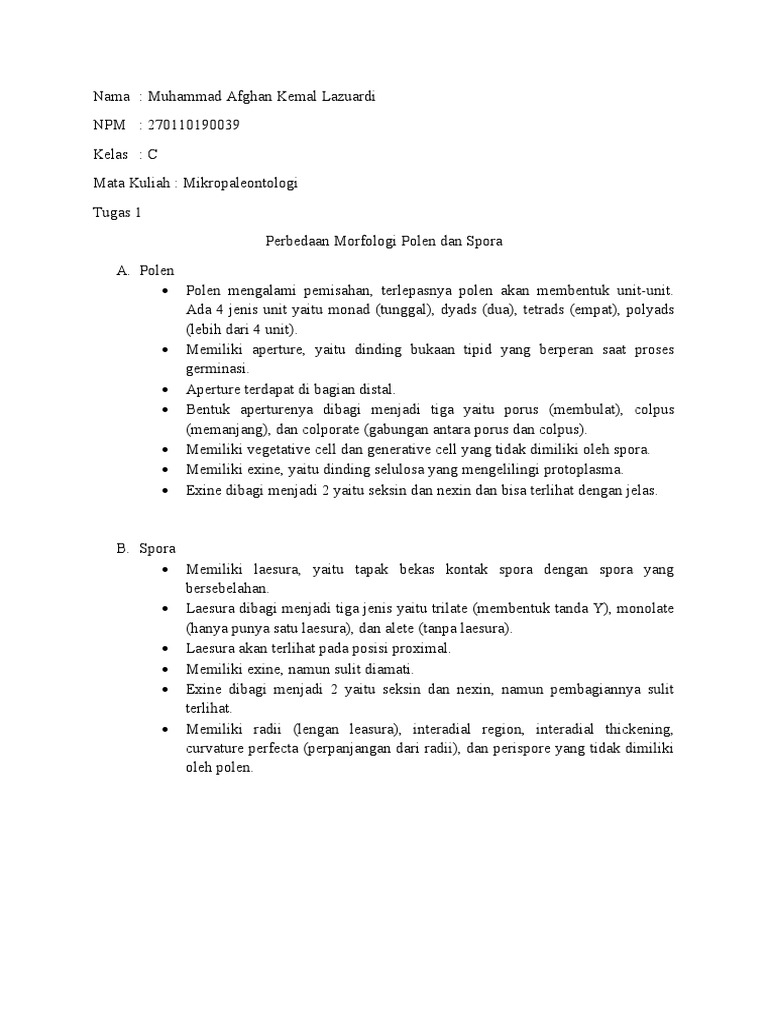 Polen Dan Spora | PDF | Ilmu Sosial | Seni & Disiplin Bahasa