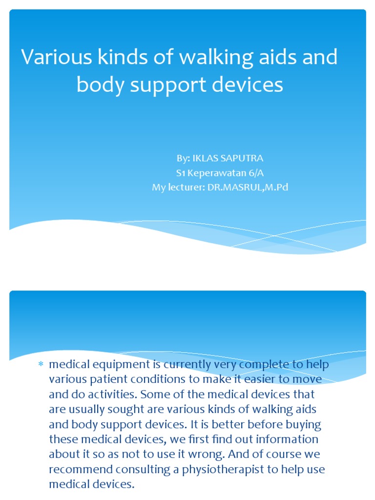 Types of Walking Aids Explained | PDF