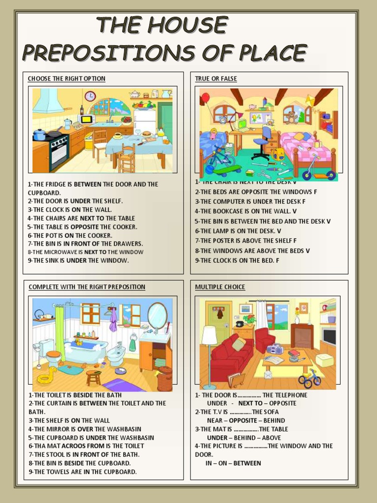 Prepositions of Place | PDF