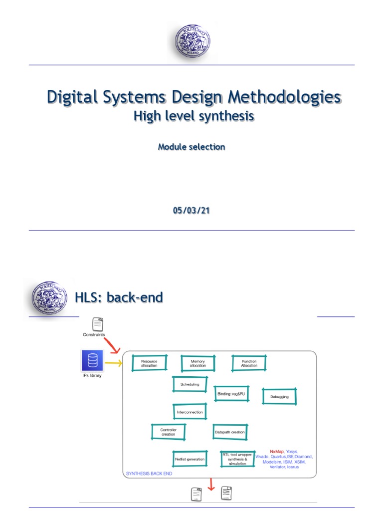 Digital Systems Design Methodologies - Module Selection Problem | PDF