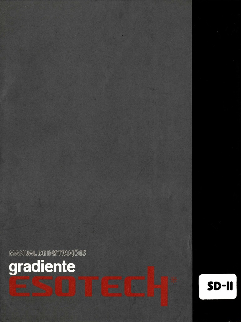 Gradiente Manual Esotech Sd-II 0 | PDF | Gravador de áudio | Engenharia ...