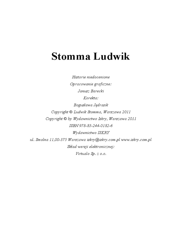 Ludwik Stomma - Historie Niedocenione | PDF