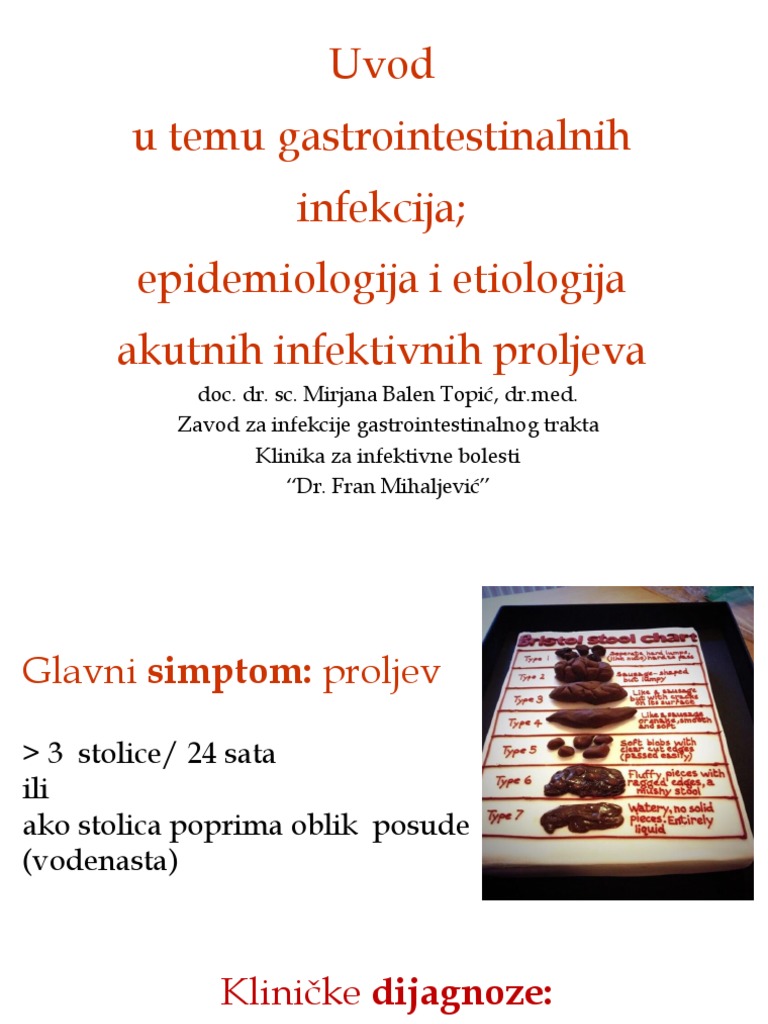 Uvod, Epidemiologija I Etiologija Proljeva | PDF