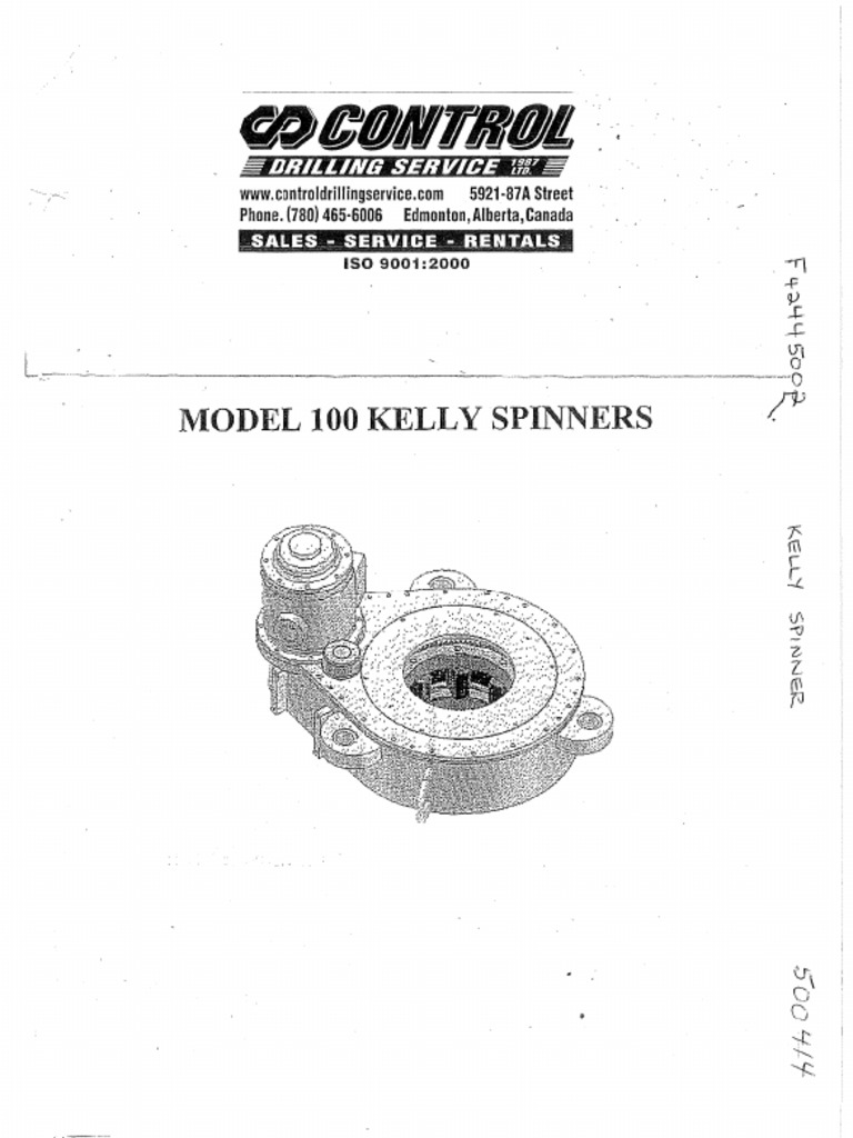 Model 100 Kelly Spinners | PDF