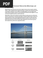 Cable Structures PDF | PDF | Stress (Mechanics) | Bridge