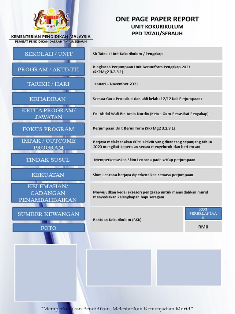 Template Unit Beruniform | PDF