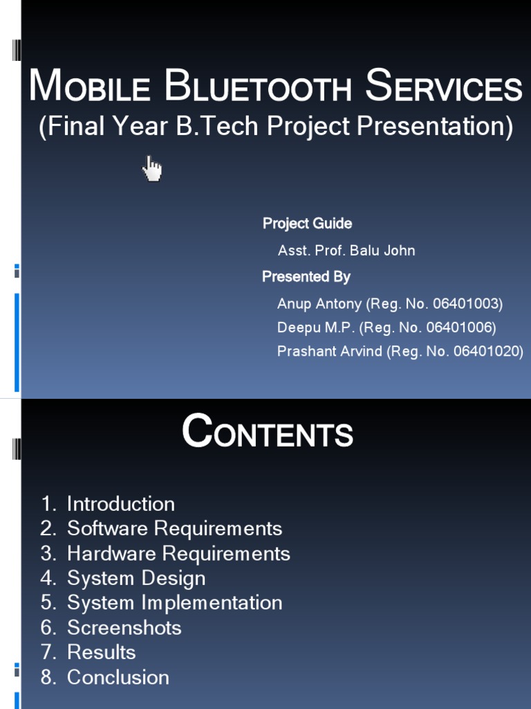 Project Final | PDF | Bluetooth | Java (Programming Language)