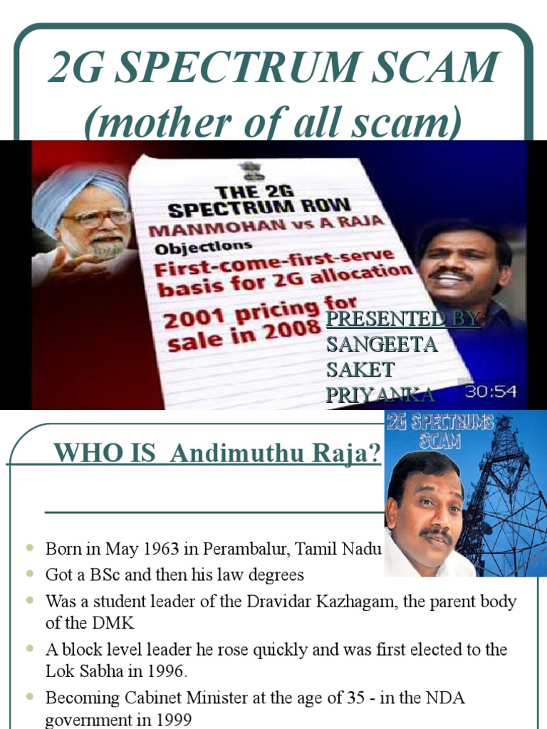 2G Spectrum Scam PPT | PDF | Economy Of India