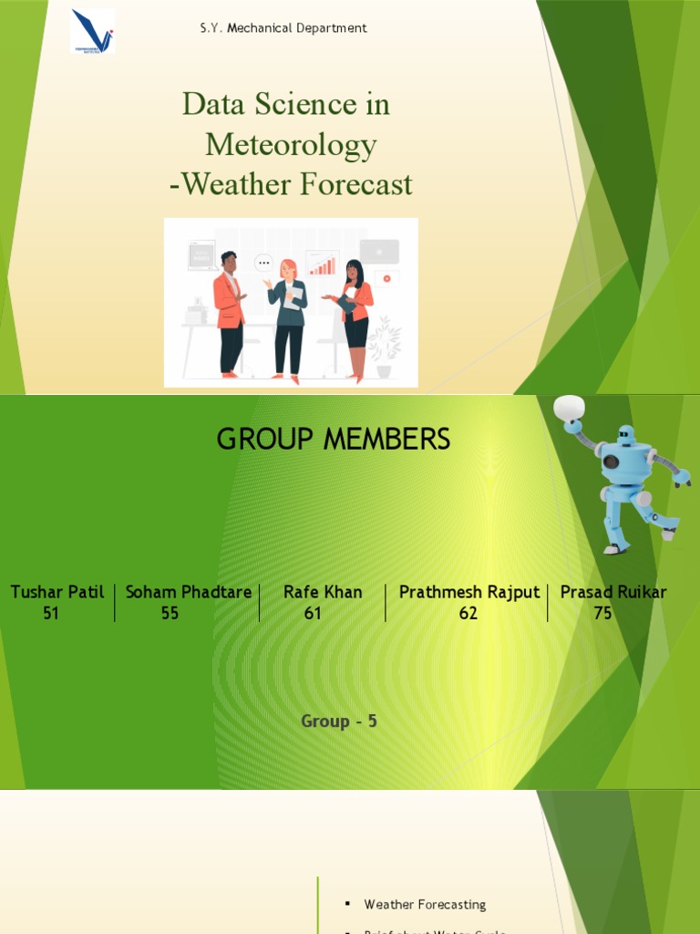 Data Science in Meteorology - Weather Forecast: S.Y. Mechanical ...