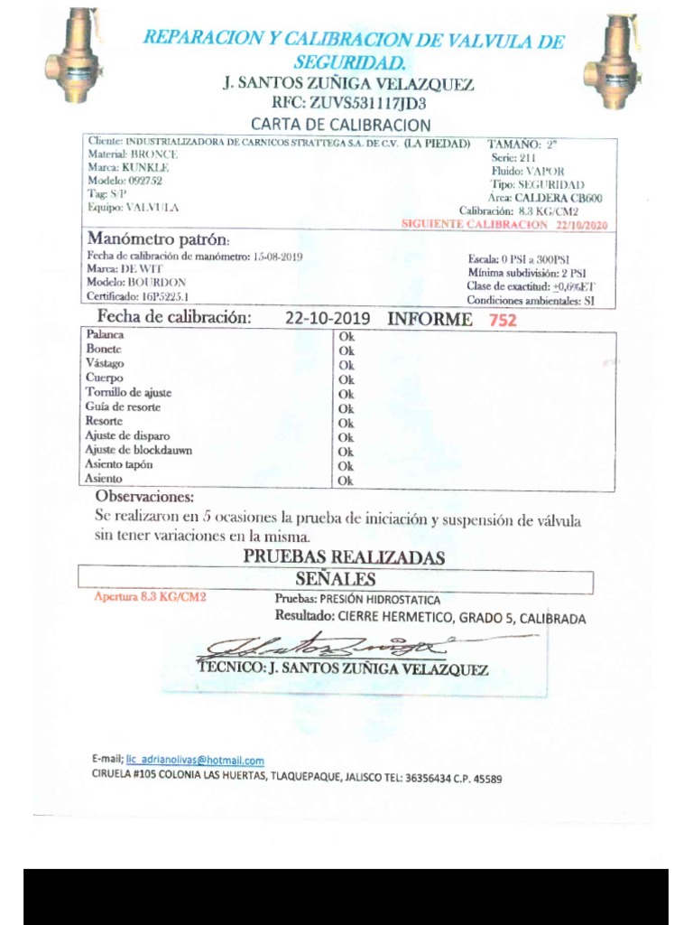 Cartas de Calibracion de Valvulas | PDF