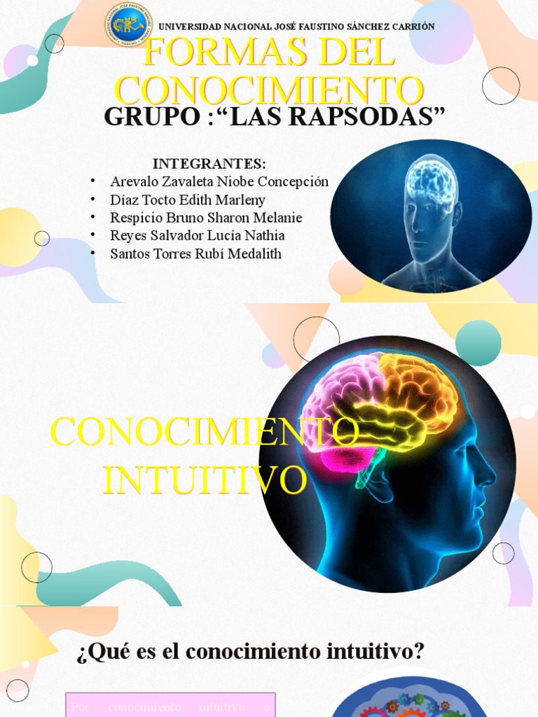Formas del conocimiento: Conocimiento intuitivo, racional, emocional ...