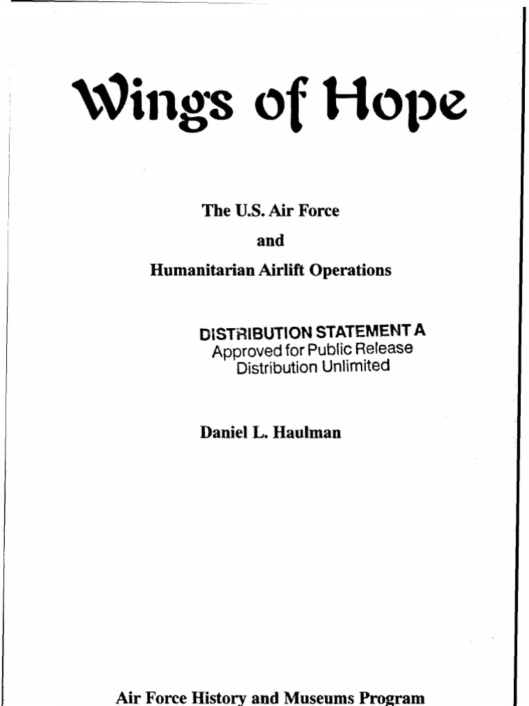 Wings of Hope The U.S. Air Force and Humanitarian Airlift Operations ...