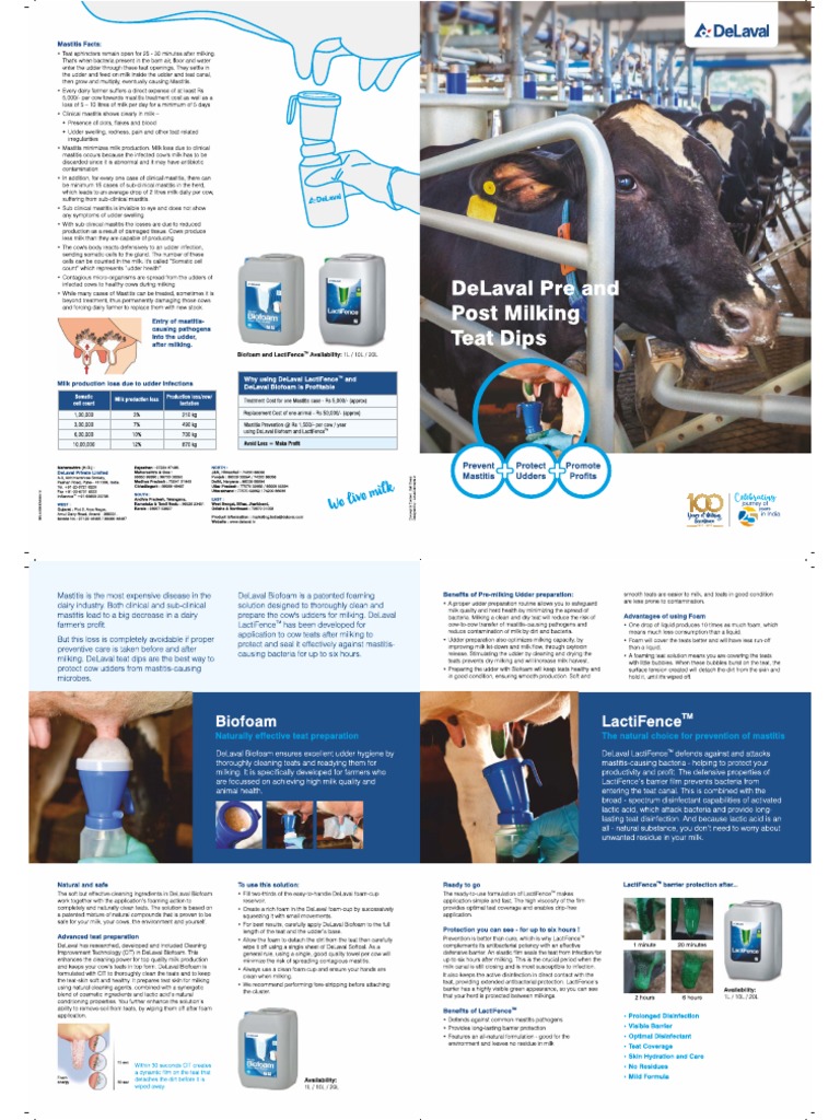 Delaval Lactifence Biofoam | PDF