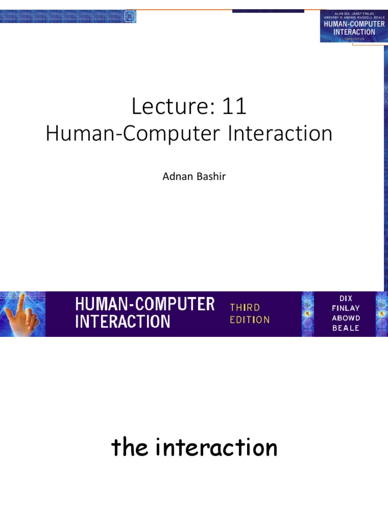 Understanding Models of Human-Computer Interaction: Norman's Execution ...