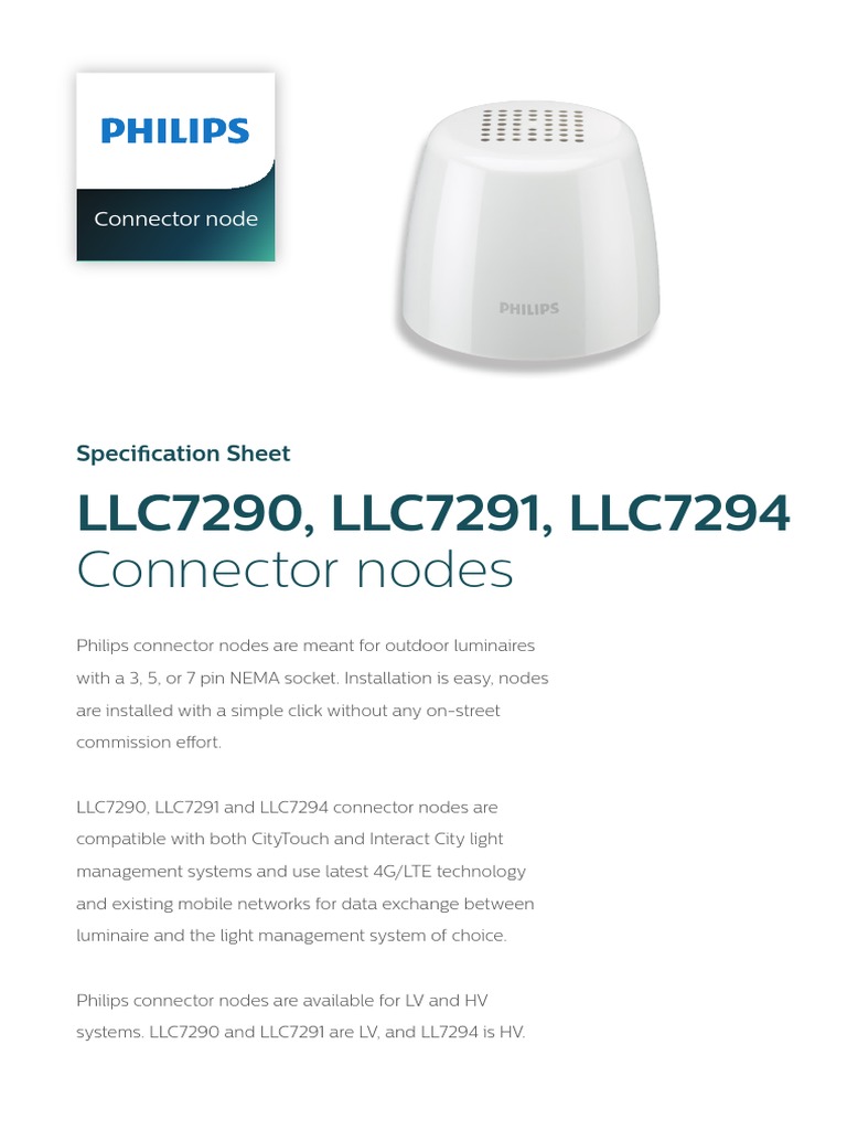 Philips Connector Nodes | PDF | Electrical Connector | Node (Networking)