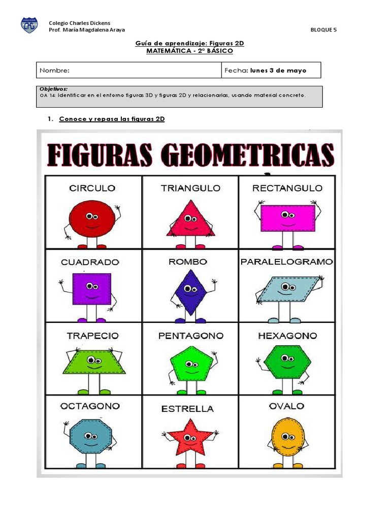 Guia Aprendizaje Figuras 2D Bloque 5 | PDF