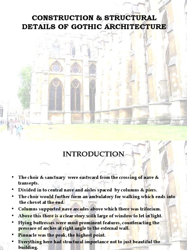 02 CONSTRUCTION & Structural Details of Gothic Arch. | PDF | Gothic Architecture | Vault ...