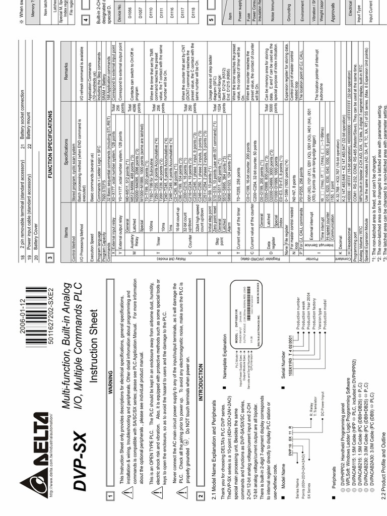Manual dvp-10sx | PDF