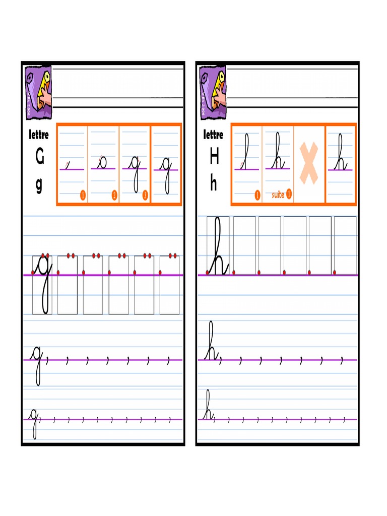 CII Ecriture Lettres GH | PDF