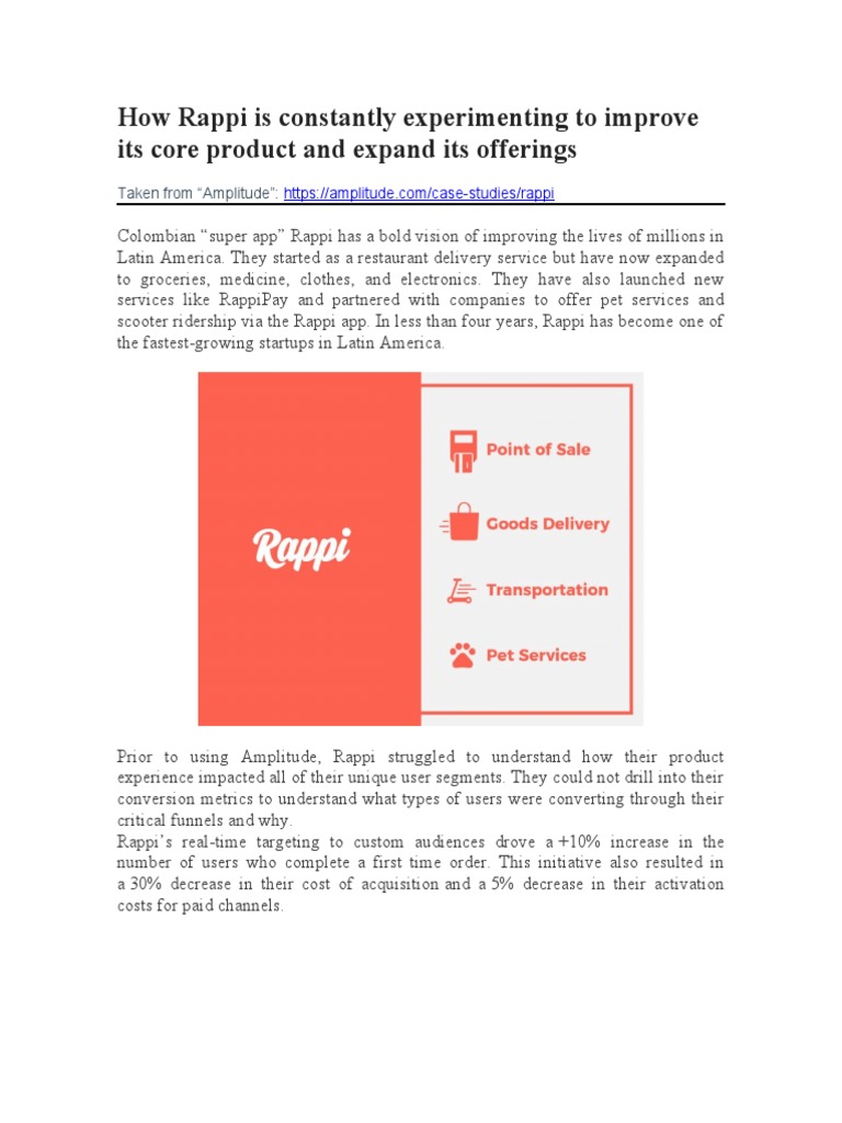 Case Study of Rappi - International Management 8am | PDF | Mergers And Acquisitions | Companies